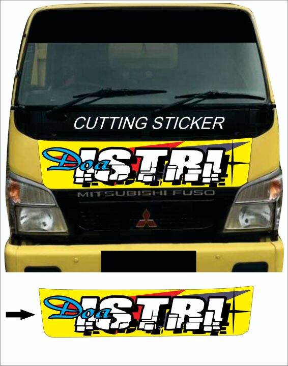 CUTTING STICKER VARIASI UNTUK DEPAN MOBIL STIKER DOA ISTRI,,STIKER ...