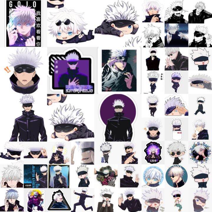 Sticker dán Satoru Goju Jujutsu kaisen 30-60 cái ép lụa khác nhau/ Hình ...