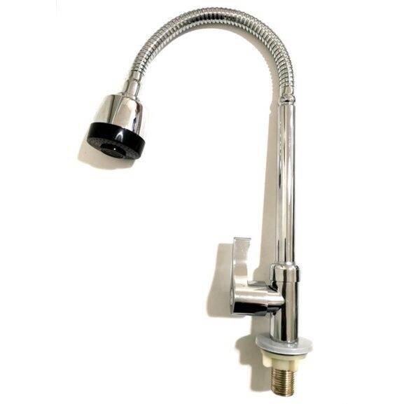 M1 Flexible Gooseneck Faucet Chrome Plated Kitchen Sink Faucet Gripo ...