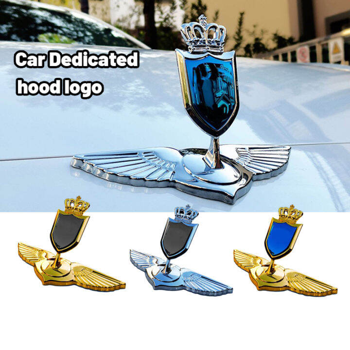 High quality Modified Metal 3D Standing Car Front Hood Emblem Sticker ...