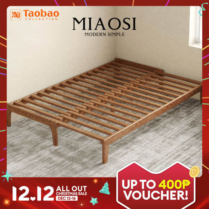 Detachable Double Bed Single Bed Solid Wood Retractable Bed Frame ...