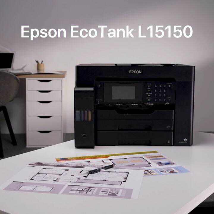 Epson EcoTank L15150 Print Scan Copy Fax with ADF Full Duplex Wi-Fi A3 ...
