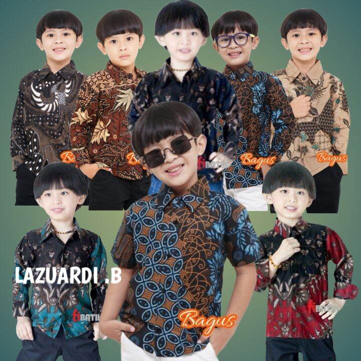 Hem Batik Kids Batik Anak Laki-Laki Usia 2-13th Model Terbaru Motif ...