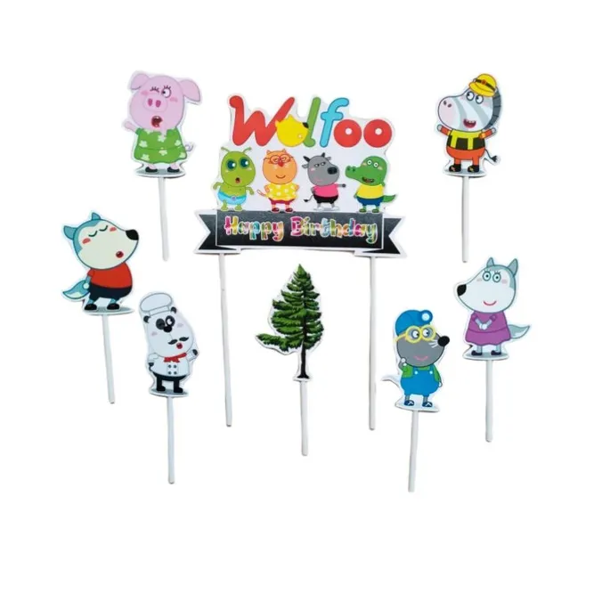 topper toper tusukan dekorasi hiasan kue cake puding happy birthday ...