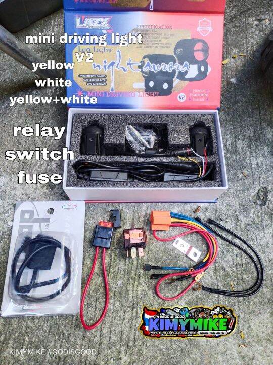 mini driving light v2 4 wires. sold as set | Lazada PH