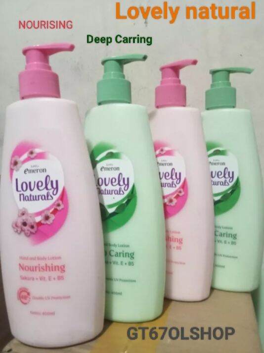 EMERON LOVELY NATURAL HANDBODY LOTION 400ML | Lazada Indonesia