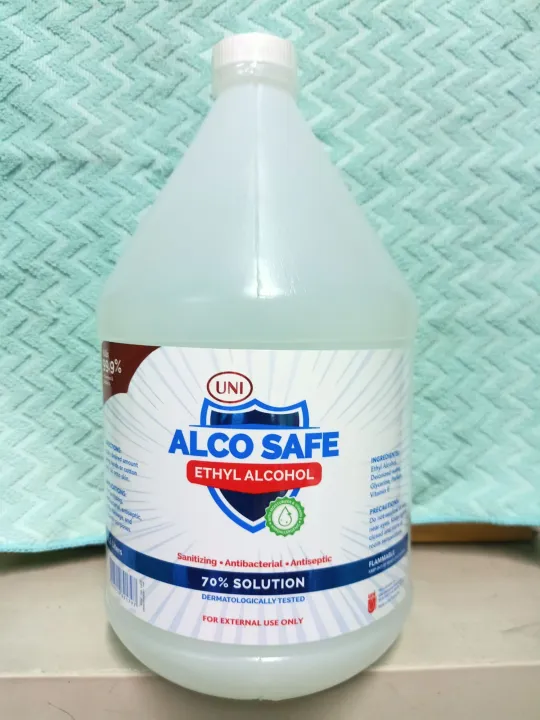 UNI Alco Safe Ethyl Alcohol with moisturizer and vitamin E, hypo ...