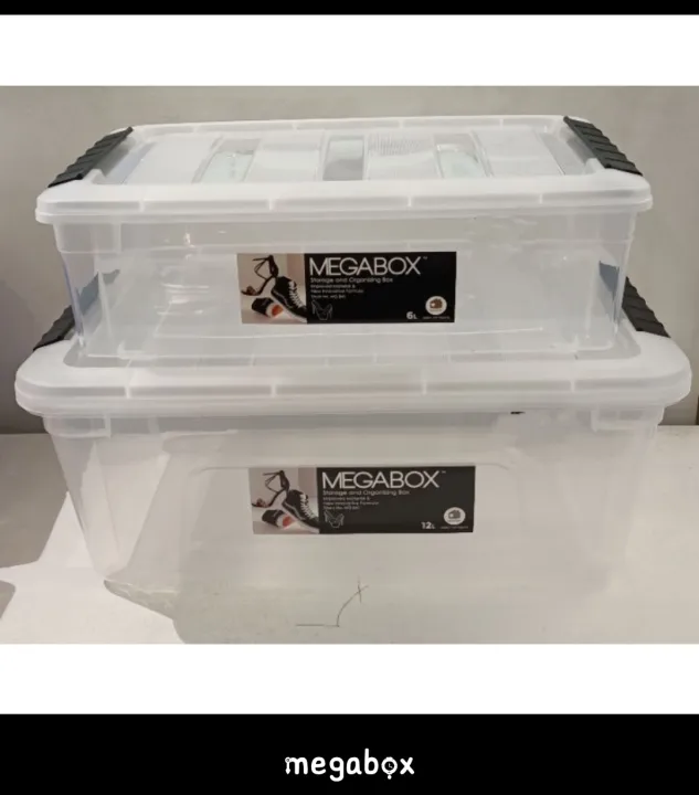 MEGABOX STORAGE BOX AND ORGANIZING BOX 6L-12L | Lazada PH
