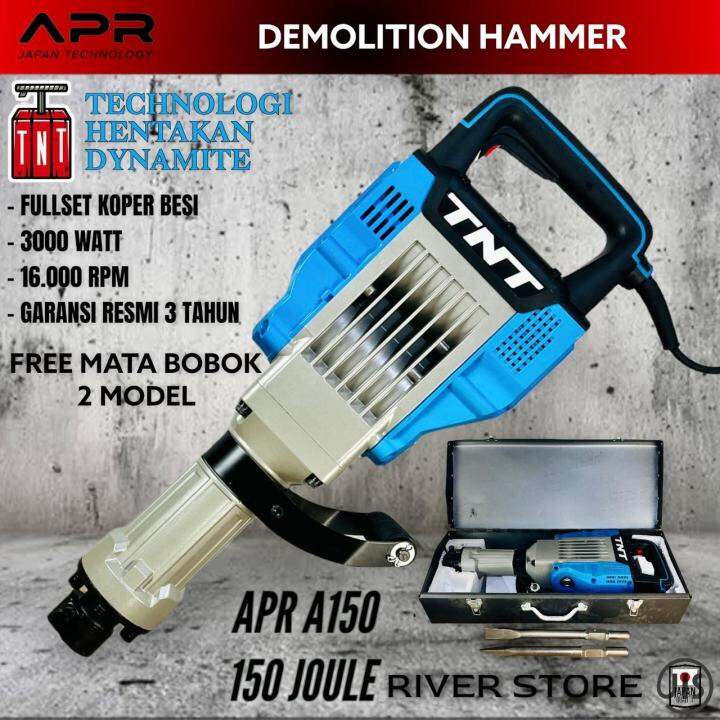 Mesin Jack Hammer APR JAPAN A150 AVT & TNT Technology Demolition Hammer ...