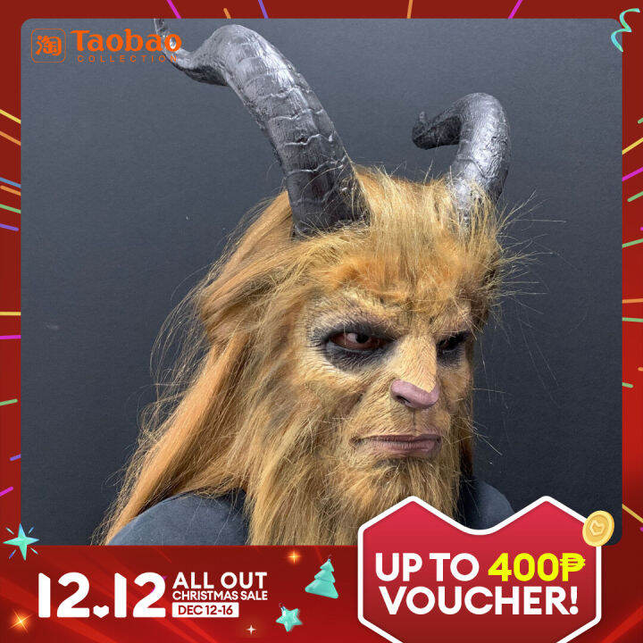 Beauty and Beast Real-Person Film and Television Beast Head Cover ...