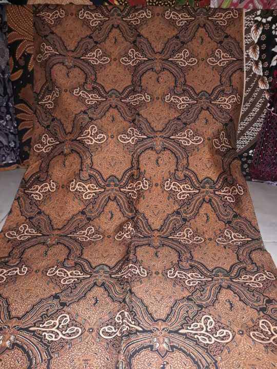 Kain Lembaran Jarik Kamen Batik Sogan Motif Mulyo Kencono Klasik Solo ...
