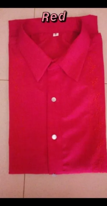 Polo Barong Office barong (red) | Lazada PH
