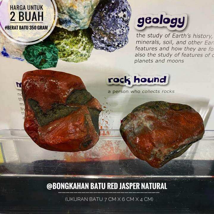 Bongkahan Batu Jesper Merah Natural L3 atau Red Jasper Stone atau Batu ...