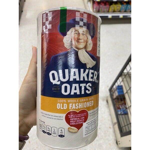 ธัญพืชข้าวโอ๊ตอบกรอบ ตราเควกเกอร์ 510 g. Oat old Fashioned Oatmeal ...