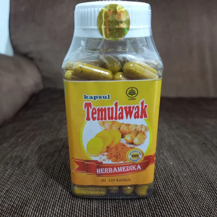 Kapsul Temulawak Herbamedika 120 Kapsul Obat Maag Asam Lambung Herbal ...