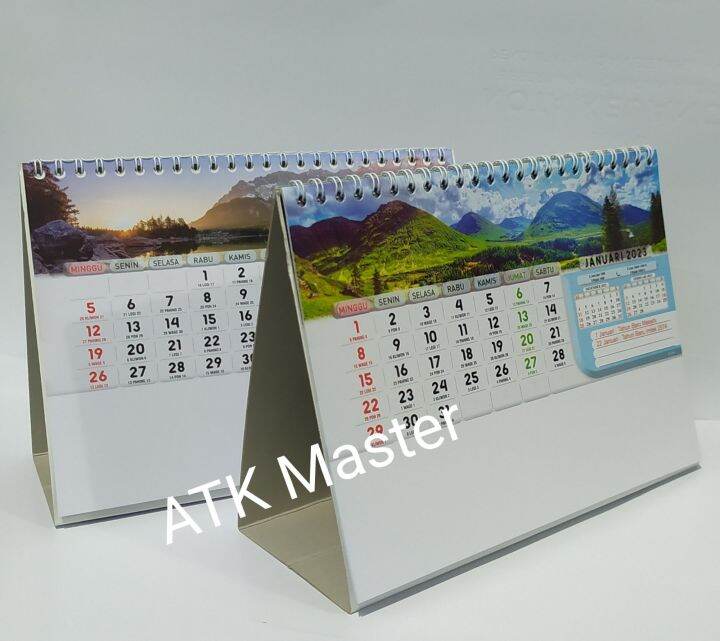 Kalender meja motif pemandangan 2023 | Lazada Indonesia