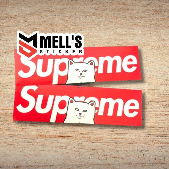stiker supreme sticker supreme isi 2 stiker distro stiker unik stiker ...
