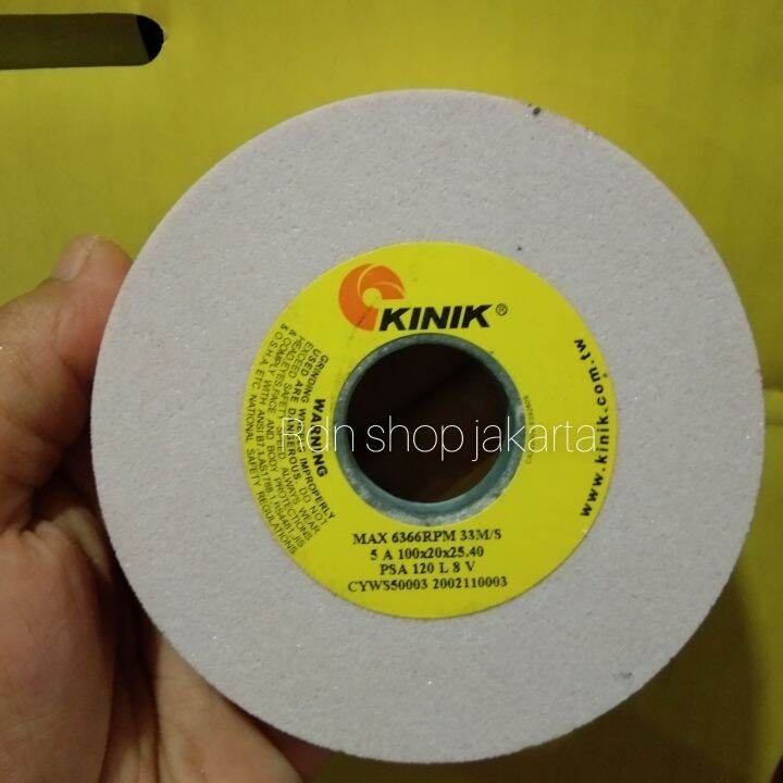 Kinik 5 A Batu gerinda asah poles 4 inch 100 x 20 x 25.40 PSA 120 L 8 V ...
