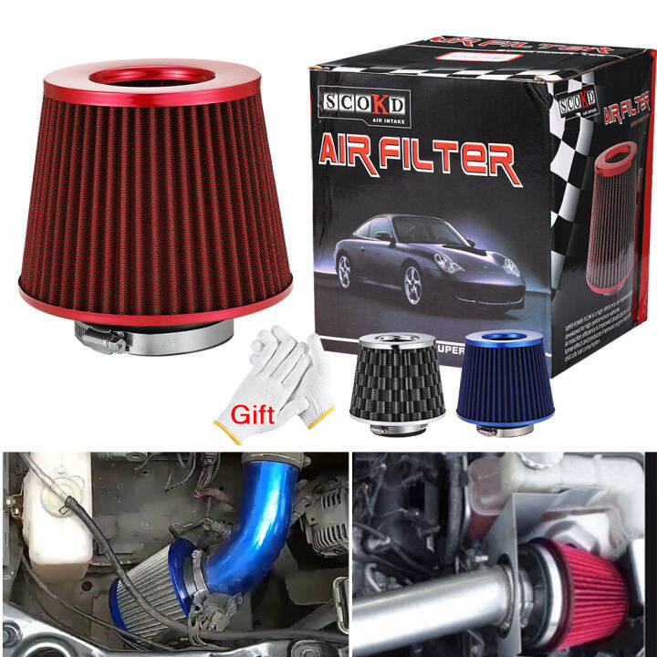 LICTIN Universal Automobile Car Filber Air Filter Auto Air Intake ...