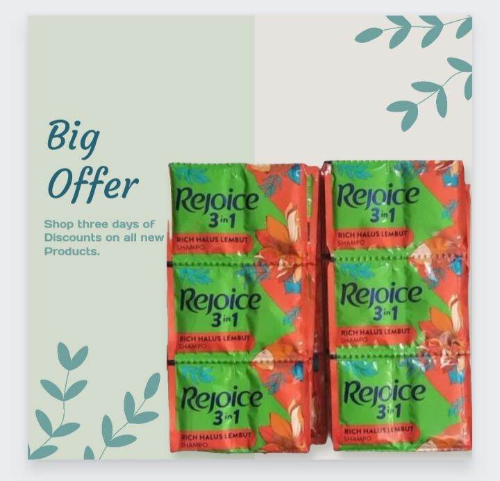 Rejoice Rich shampoo sachet 1 renceng isi 12 pcs | Lazada Indonesia