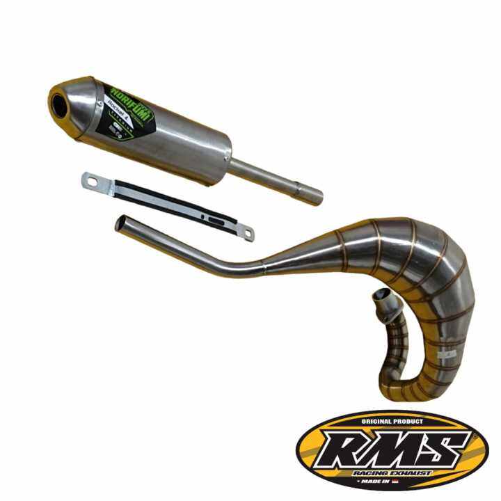 Knalpot racing Udang TS 125 2 tak Trail dt 100 produk original RMS ...