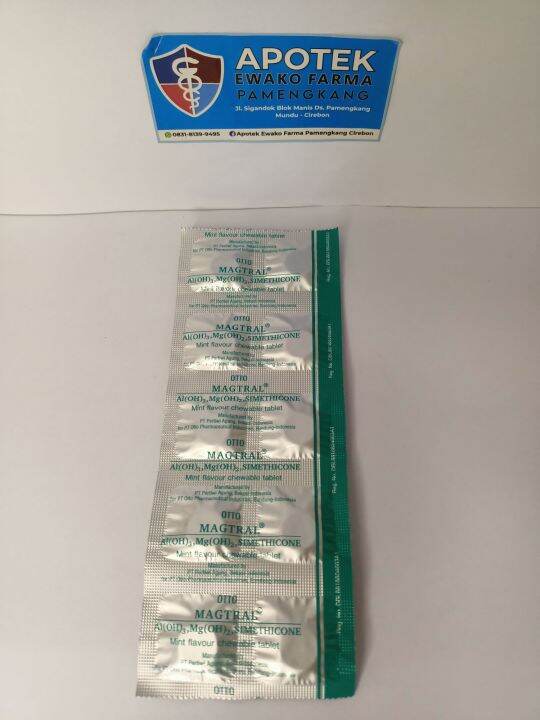 (OBAT MAAG) MAGTRAL MINT (10 TABLET) | Lazada Indonesia