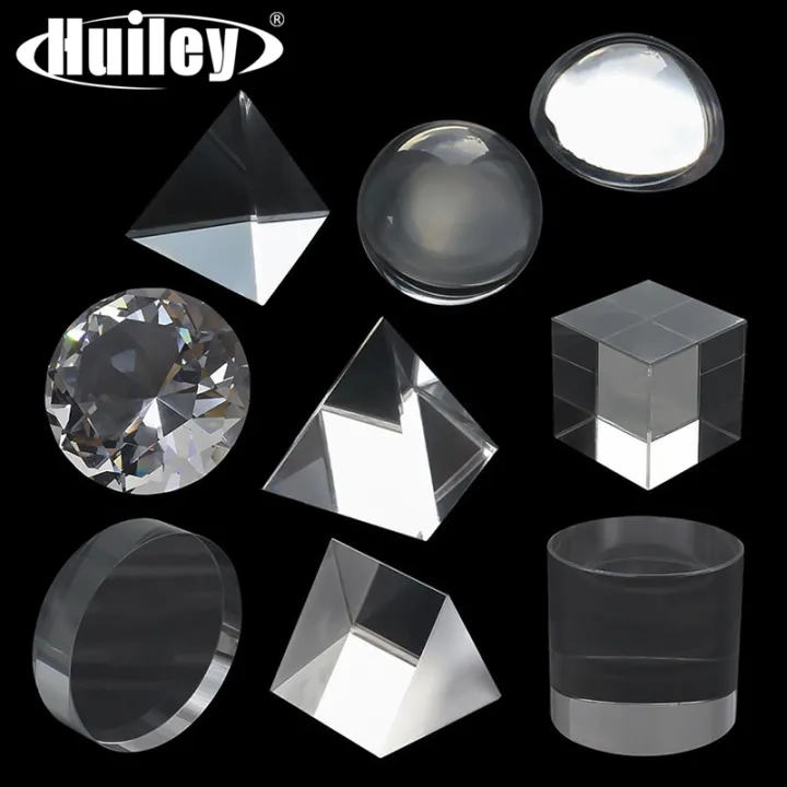 Physical Optical Prism Set 9 Pieces/Set Triangular Prism Hemisphere ...