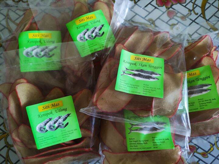 Sarawak Local Keropok Ikan Tenggiri Udang Siti Mas Fish Crackers Prawn ...