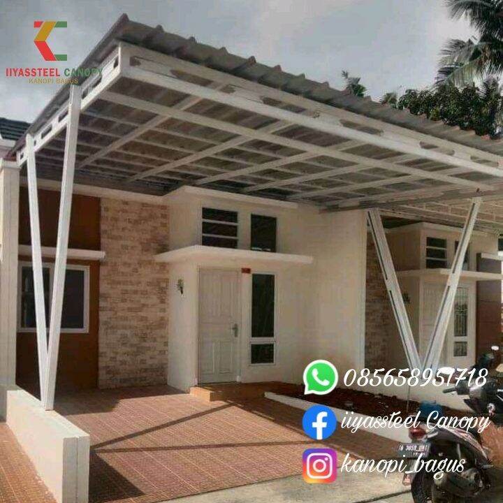 kanopi spandek pasir warna / kanopi spandek pasir rangka baja ringan ...