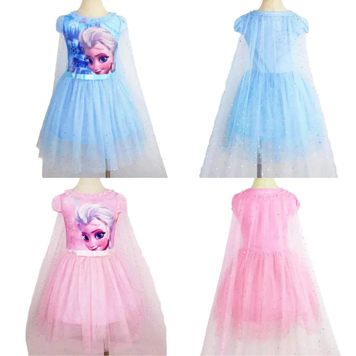 Frozen Elsa tutu dress+cape for kids 2yrs to 7yrs | Lazada PH