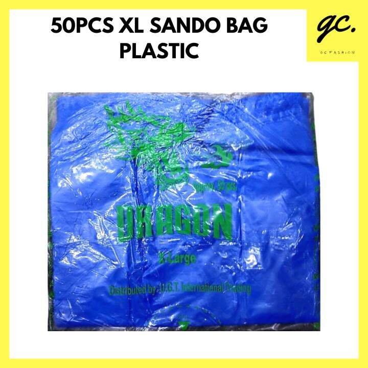 50pcs Extra Large Sando Bag Plastic Bags Trash Bag XL | Lazada PH
