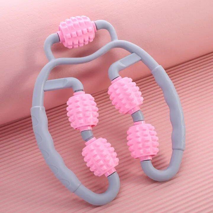 SRIEI 5 Wheels Massage Roller Foam Roller Muscle Relaxer Hand Skinny ...