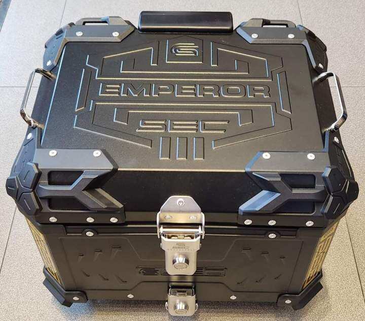 SEC EMPEROR 45L ALLOY TOP BOX WITH BACK REST | Lazada PH