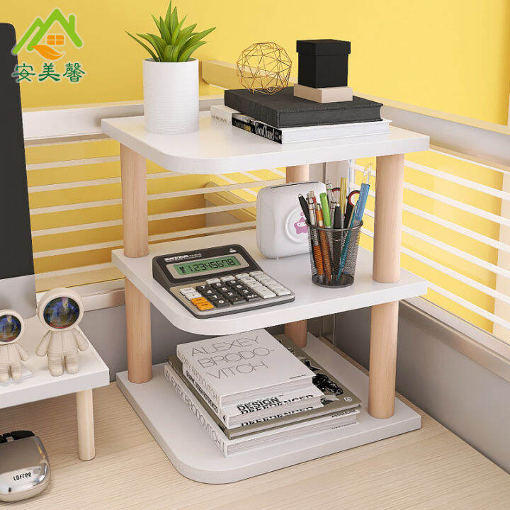 Office Storage Rack Storage Rack Desktop Corner Storage Shelf Desk ...