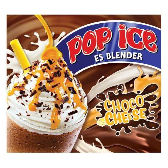 pop ice rasa CHOCO CHEESE coklat keju bubuk minuman blender per bks ...