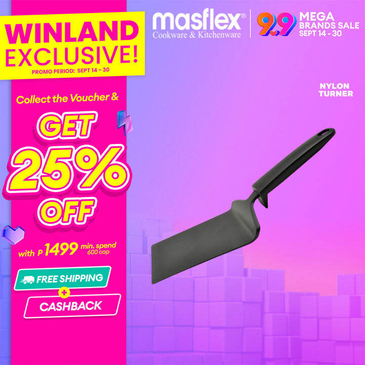 Masflex by Winland Kitchen Utensil Nylon Turner Durable Polypropylene Body HI-461 *Winland ...