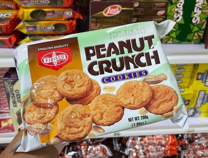 fibisco peanut crunch Cookies 200g / 600g | Lazada PH