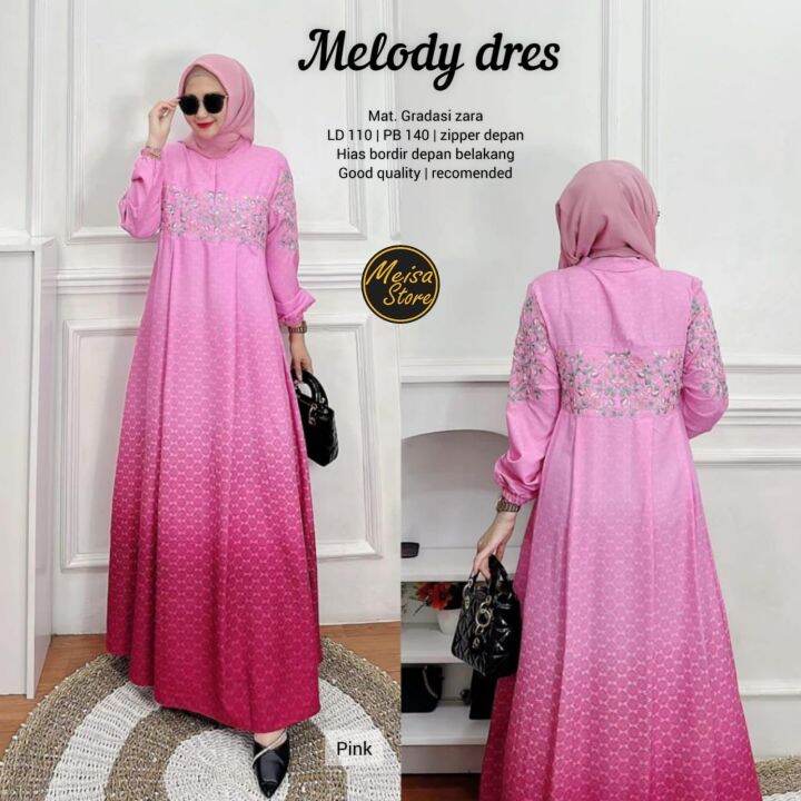 Melody Dress bahan gradasi zara | Lazada Indonesia