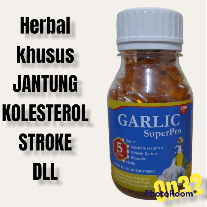 BEST SELLER!! GARLIC SUPER PRO ISI 200kp OBAT KOLESTEROL / OBAT JANTUNG ...