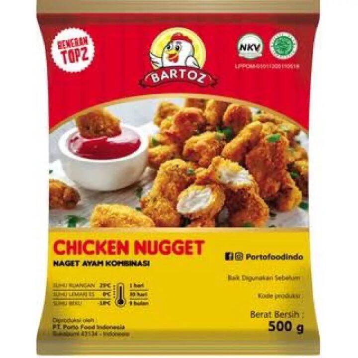 chicken nuget bartoz kemasan 500gram | Lazada Indonesia