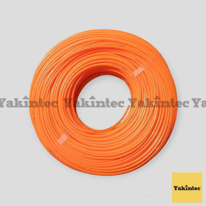 Selang PU Polyurethane 1 Roll (100 meter) SHPI 8 x 6 mm Orange / Jingga ...