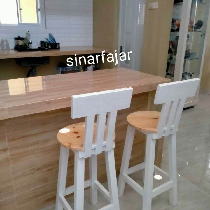 kursi bar kursi tinggi bar stool | Lazada Indonesia