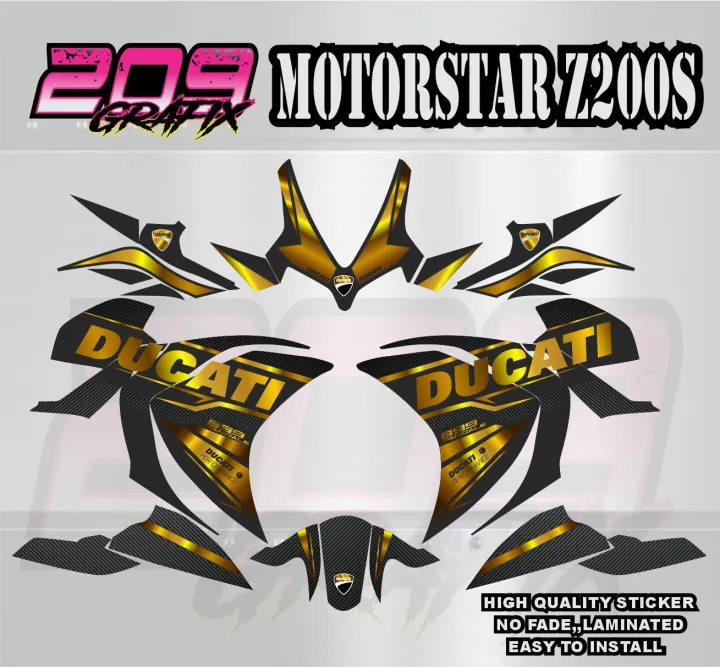 Motorstar z200s full body decals | Lazada PH