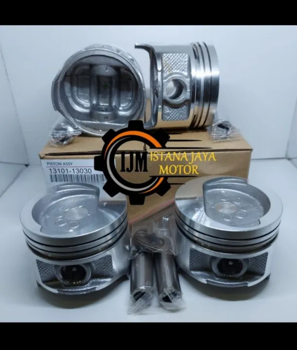 PISTON ASSY SET TOYOTA KIJANG 5K OVER SIZE STD-100 ORIGINAL | Lazada ...
