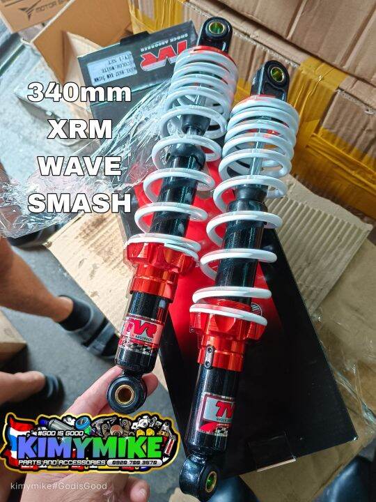 340MM for wave / xrm / smash / raider j TVR REAR SHOCK | Lazada PH