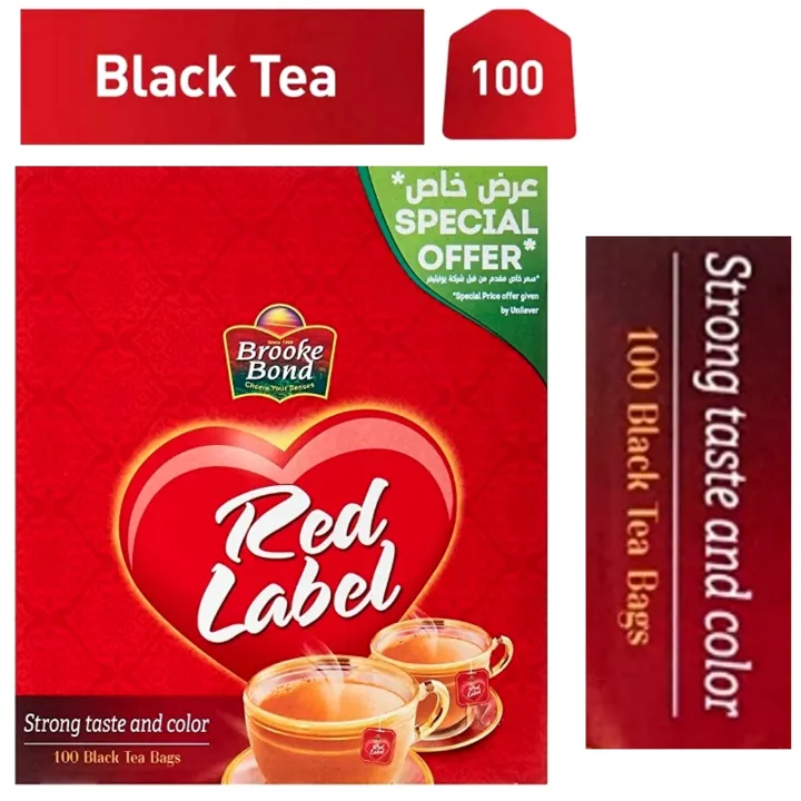 New Arrival September 2022 Brooke Bond Red Label Black Tea Strong, 100 ...