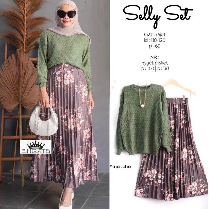 SELLY SET MUSLIM ROK WANITA BY EMIRATE | Lazada Indonesia