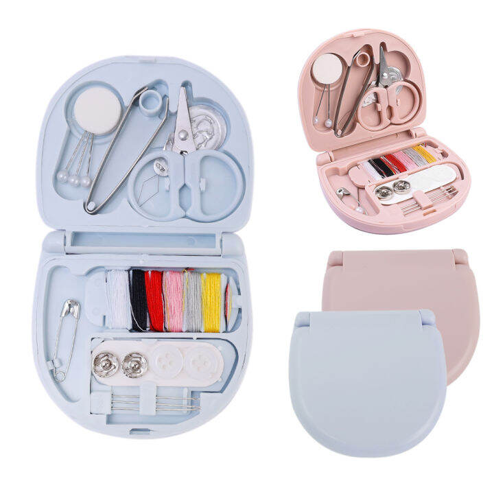 Buttons Pins Storage Boxes Sewing Box Household Portable Travel Mini ...