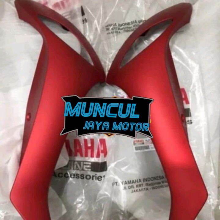 SAYAP DEPAN FINO GRANDE 125 MERAH DOFF SET KANAN KIRI ORIGINAL YAMAHA ...