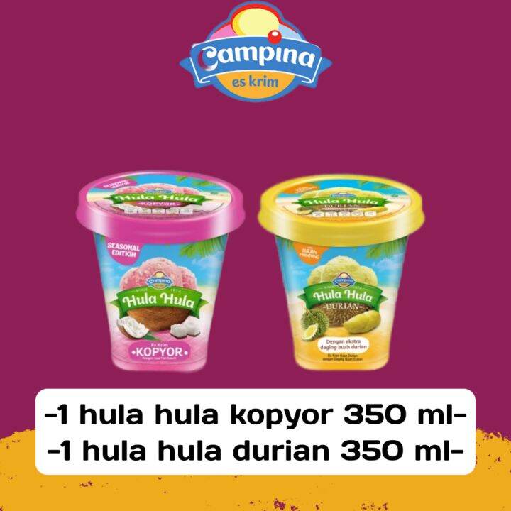 campina ice cream paket hula hula 350 ml | Lazada Indonesia